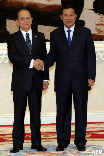Thein Sein asks Hun Sen about experiences with election observers | Burma News International