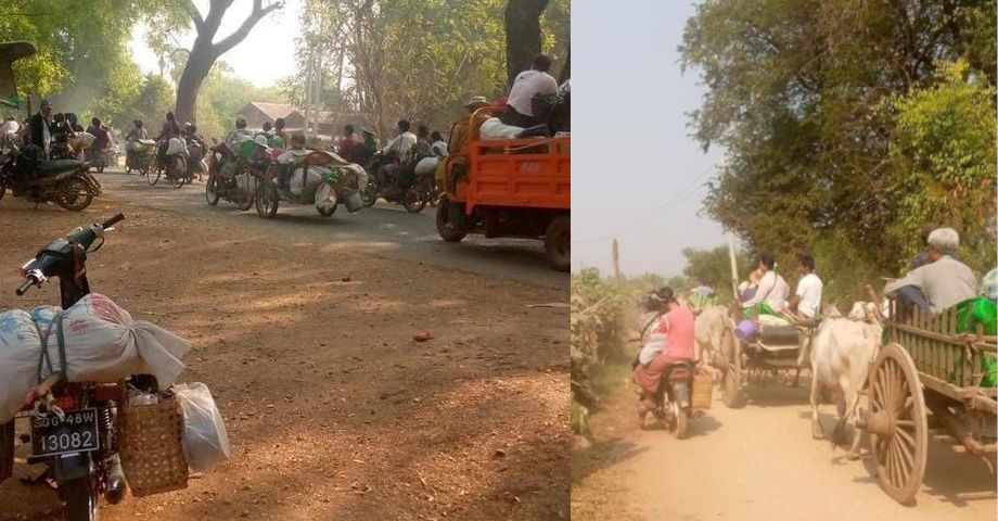 ဆားလင်းကြီးမြို့နယ်တွင် စစ်ကောင်စီတပ်က စစ်ကြောင်းထိုးလာသဖြင့် ဒေသခံ ၁၀ ၀၀၀ ခန့် စစ်ရှောင် နေရ