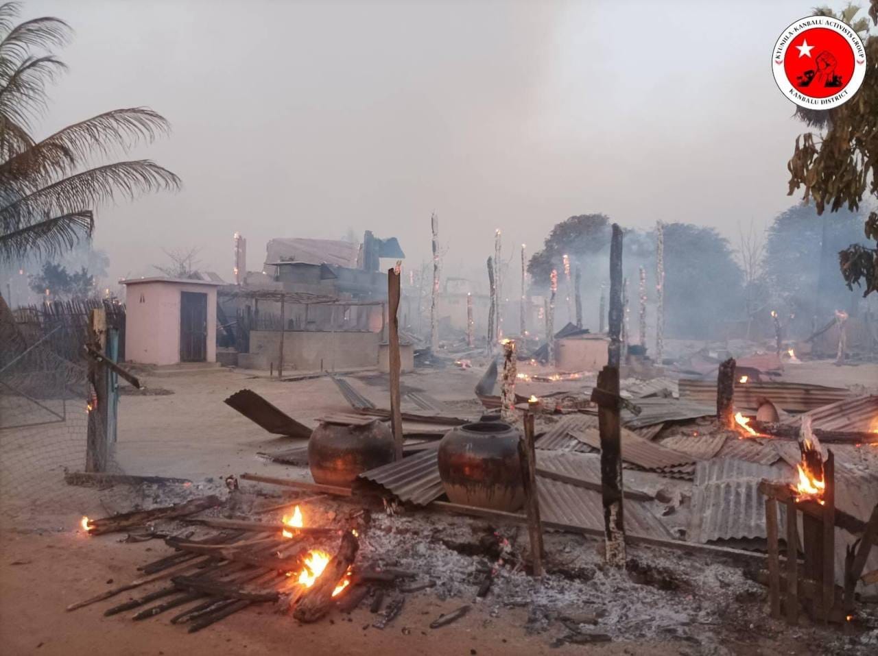 ကန့်ဘလူတွင် သုံးရက်အတွင်း ကျေးရွာ ၃ ရွာမှ နေအိမ် ၂၄၈ လုံး မီးရှို့ဖျက်ဆီးခံရ နိုင်ငံတကာမြန