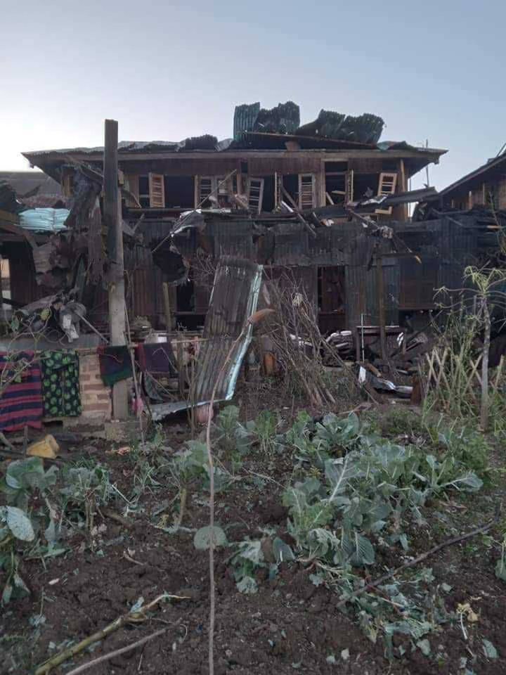 ကျောက်မဲတွင် စစ်ကောင်စီလေကြောင်းဗုံးကြဲမှုကြောင့် ၁၄ နှစ်အရွယ် မိန