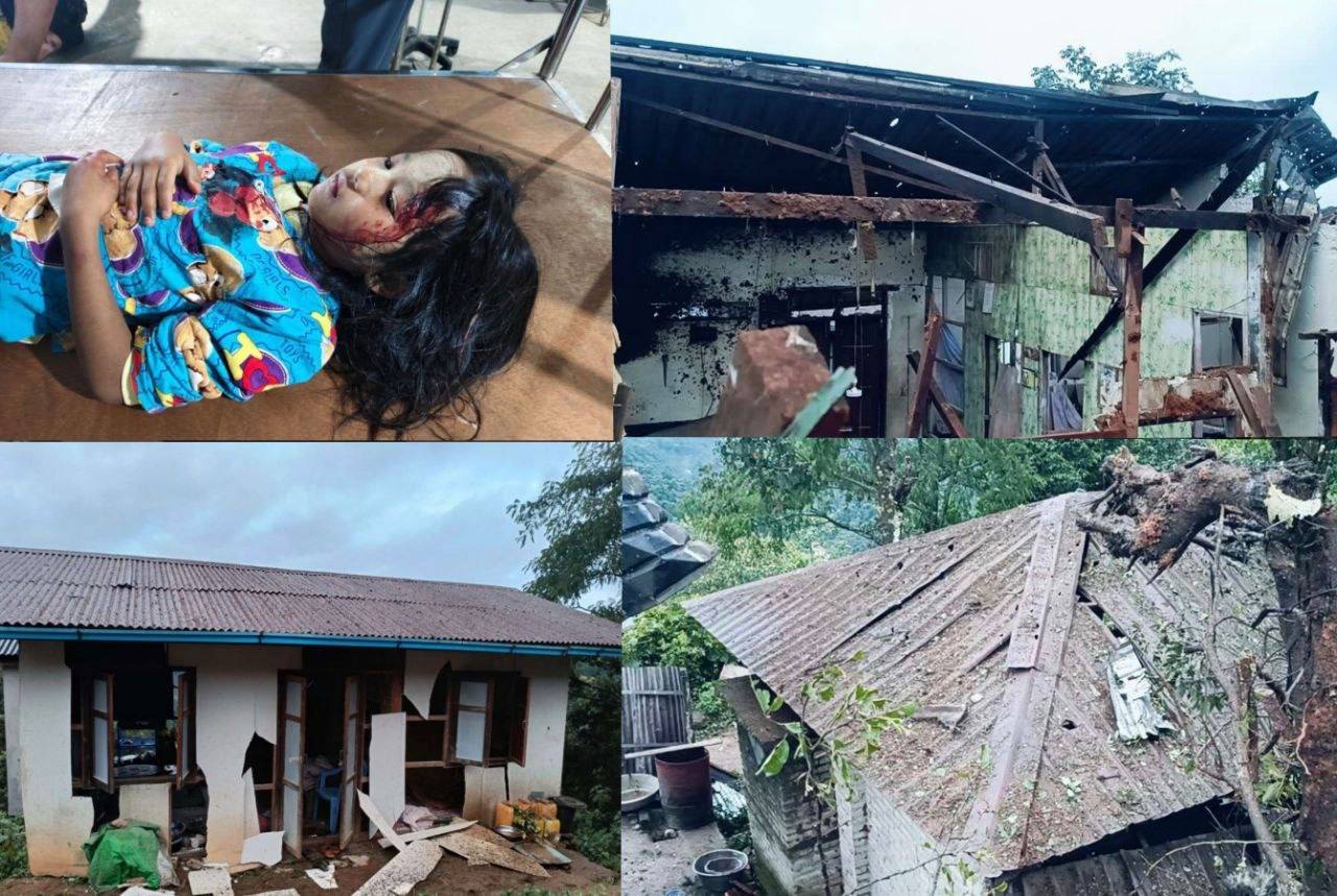 မိုးကုတ်မြို့ပေါ် စစ်ကောင်စီတပ် ဗုံးကြဲမှုကြောင့် ကလေး ၂ ဦး အပါအဝင် အရပ်သား ၆ ဦး ဒဏ်ရာရ နိုင