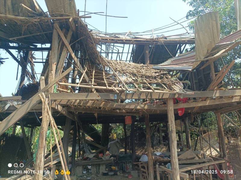 ရေစကြိုမြို့နယ် ဗလဘကျေးရွာကို စစ်ကောင်စီတပ်ဖွဲ့က ၂ ရက်ဆက် မီးရှို့