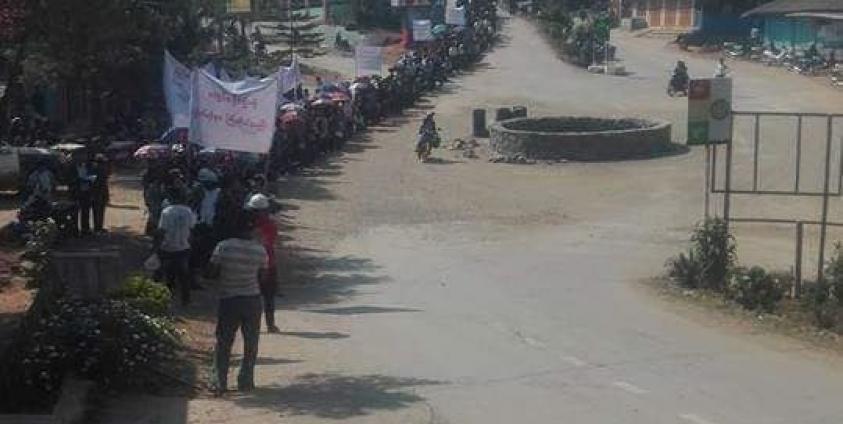 Thousands Protest against Venue of Matupi District Office | Burma News ...