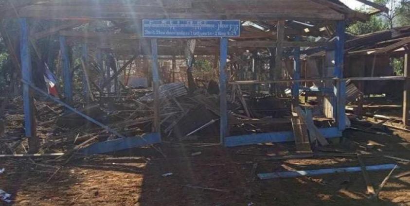 Myanmar junta air force bombs villages in KNU controlled area | Burma ...