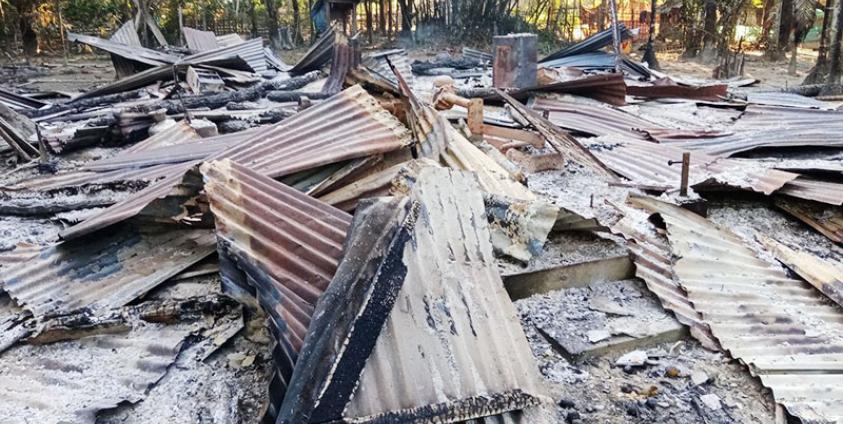 Arson, artillery strikes destroy 23 houses in Arakan State since August ...