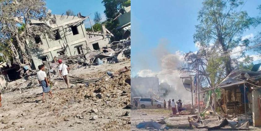 နောင်ချိုတွင် လက်ဖက်ရည်ဆိုင်ပေါ် ဗုံးကြဲချ၊ အနည်းဆုံး ၁၁ ဦး သေဆုံး နိုင်ငံတကာမြန်မာ့သတင်း