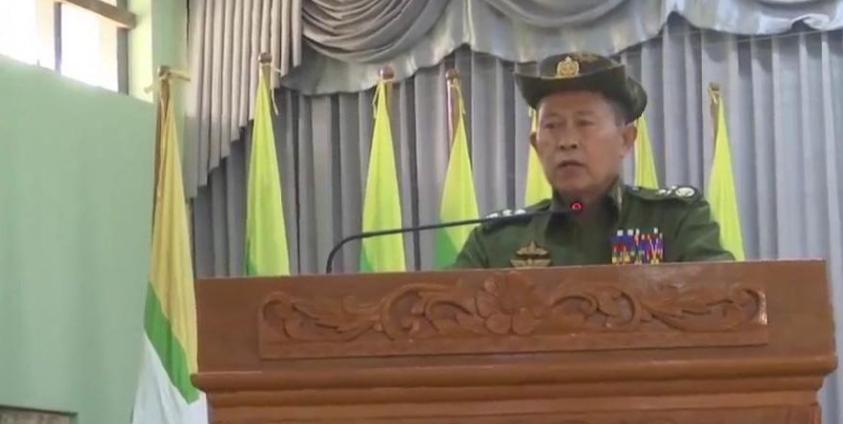 Vice Senior General Soe Win instructs Loikaw military personnel on ...